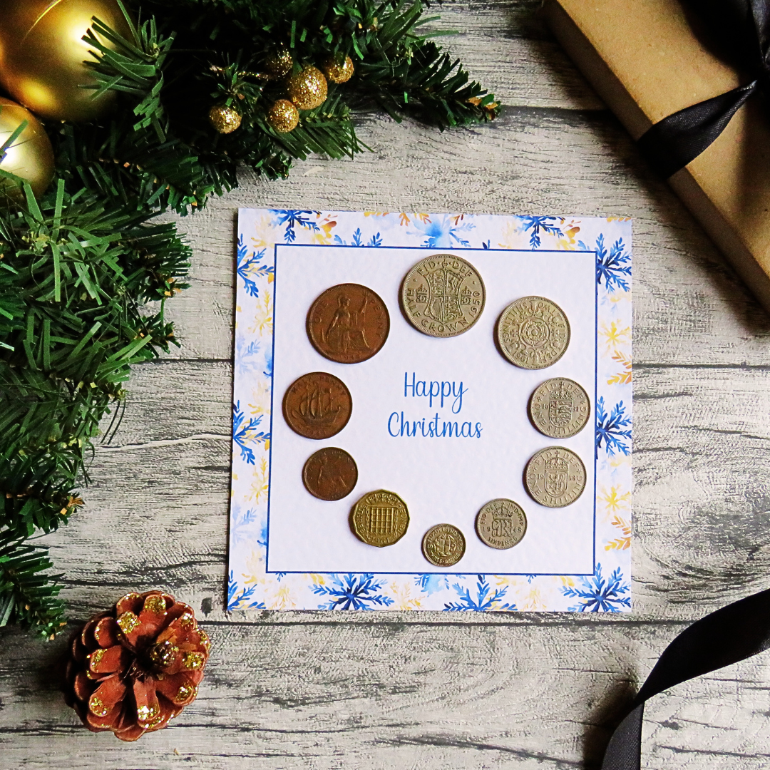 Mounted Pre-Decimal Christmas Coin Set | Vintage British Coins Gift – J ...