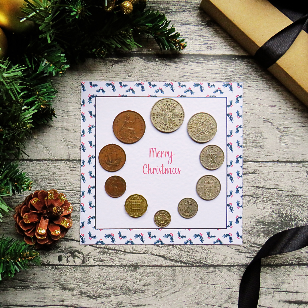 Mounted Pre-Decimal Christmas Coin Set | Vintage British Coins Gift – J ...