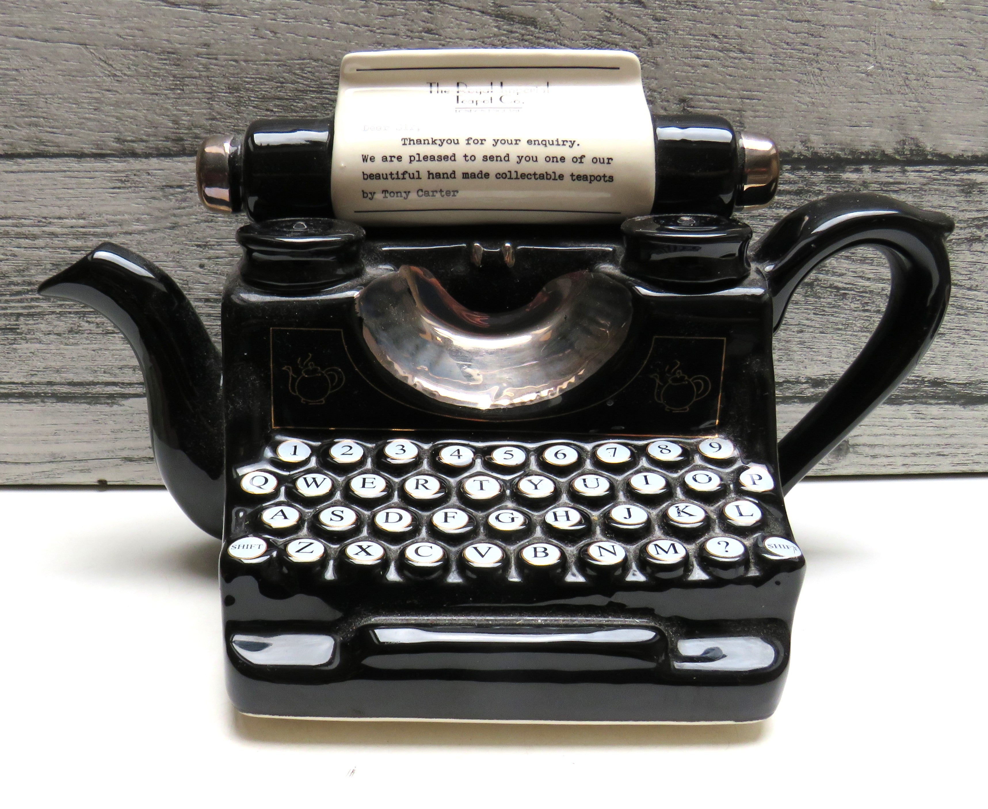 Vintage Novelty Typewriter Teapot By Tony Carter – J.W.B Coins ...