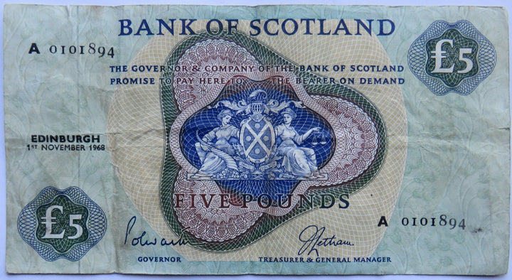 Scottish Banknotes - Old Scottish Banknotes For Sale – J.W.B Coins ...