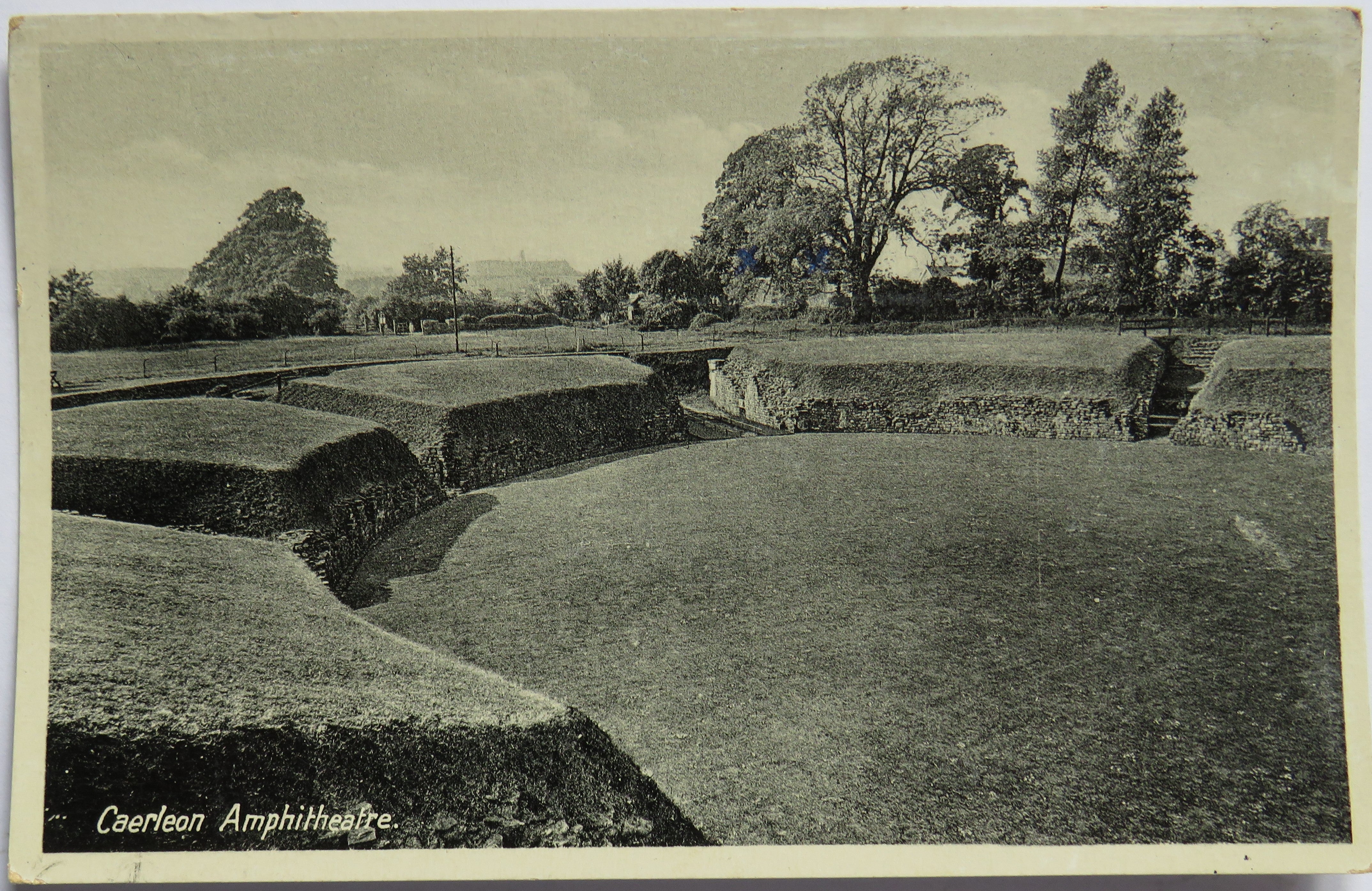 Vintage Postcard of Caerleon Amphitheatre – J.W.B Coins & Collectables