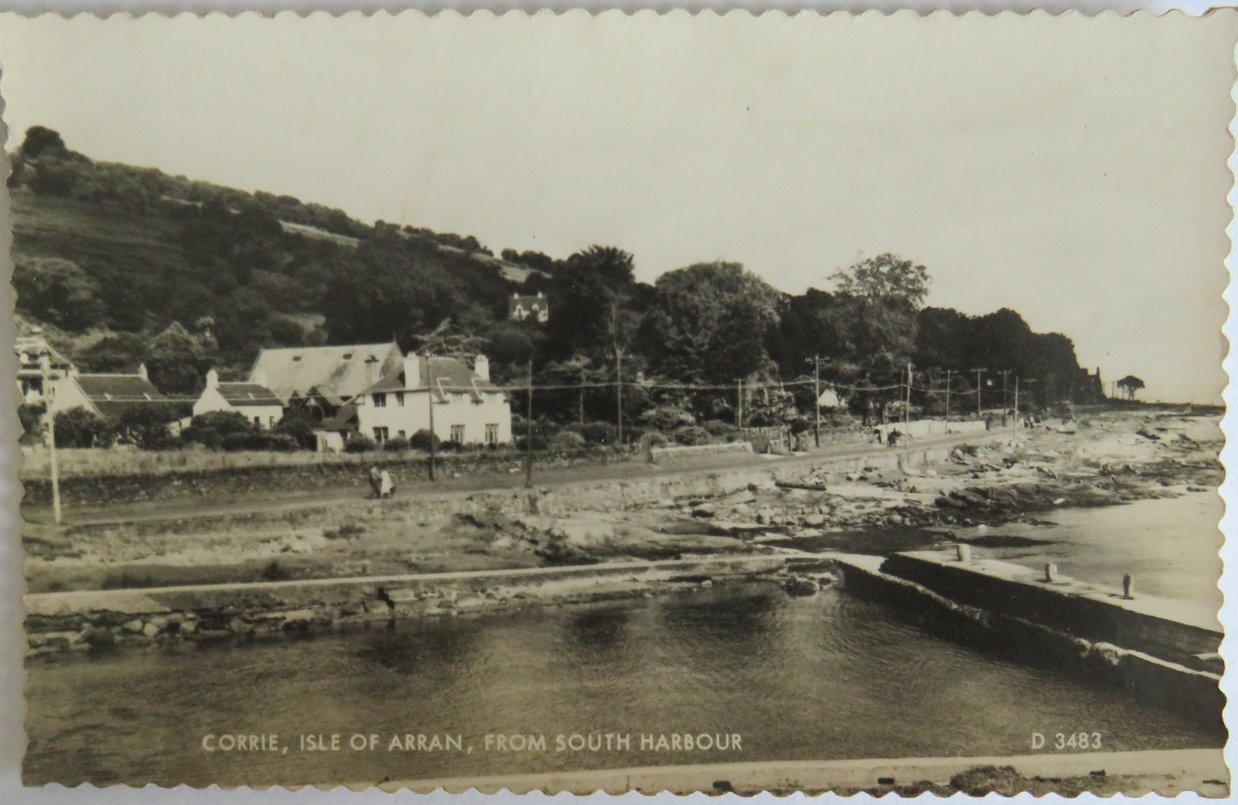 Vintage Postcard Of Corrie, Isle of Arran Corrie From South Harbour – J ...